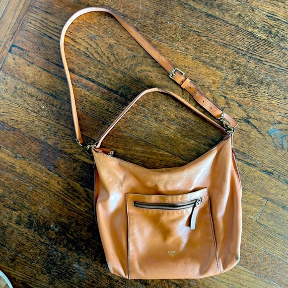 Fossil | Bags | Fossil Leather Handbag | Poshmark